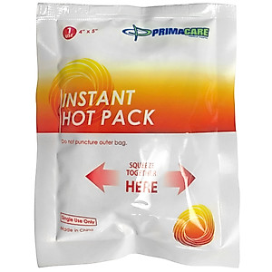 PrimaCare PHP-45 Instant Heat Pack for Emergency Heat Therapy, 4" x 5", Pack of 24