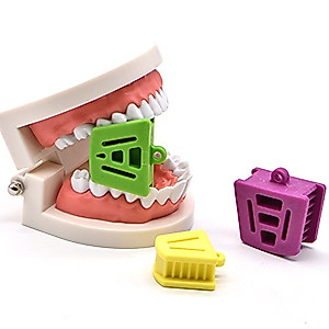 RZJZGZ Dental Oral Silicone Mouth Prop Bite Blocks Latex Free Cheek Retractor (6 Count/pack)