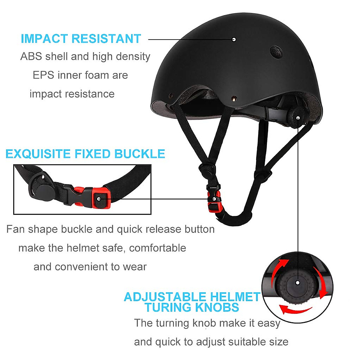 Kids Helmet Toddler Helmet, Adjustable Bike Helmet for Kids, Multi-Sports Kids Youth Skateboard Helmet, Impact Resistance Ventilation Scooter Rollerblading Cycling Helmet