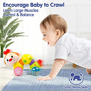 1 Year Old Girl Gifts Baby Toys 6-12 Months+ Press & Go Music Light Toys for 1 Year Old Girl, Toys for 1 + Year Old Girl Boy Baby Toys 12-18 Months Baby Toys 6 to 12 Months Toys for 1 Year Old Boy