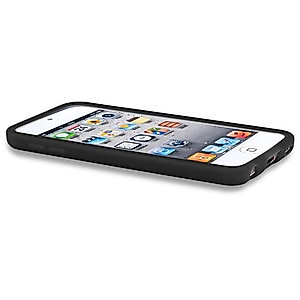 Touch 6 Case / Touch 5 Case, [Black] Soft Rubber TPU Gel Anti Slip Slim Grip Cover Case for iPod Touch 7 ( 7th Generation) and Compatible with iPod Touch 6 (6th Generation)