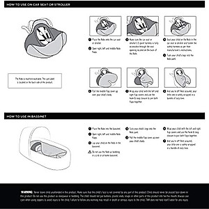 7AM Baby Car Seat Blanket - Multifunctional Car Seat Cover for Baby Boy & Girl, Winter Stroller & Car Seat Swaddle Blankets for Babies, Micro-Fleece & Plush Lined Warm Carseat Cover | Nido (6-18M)