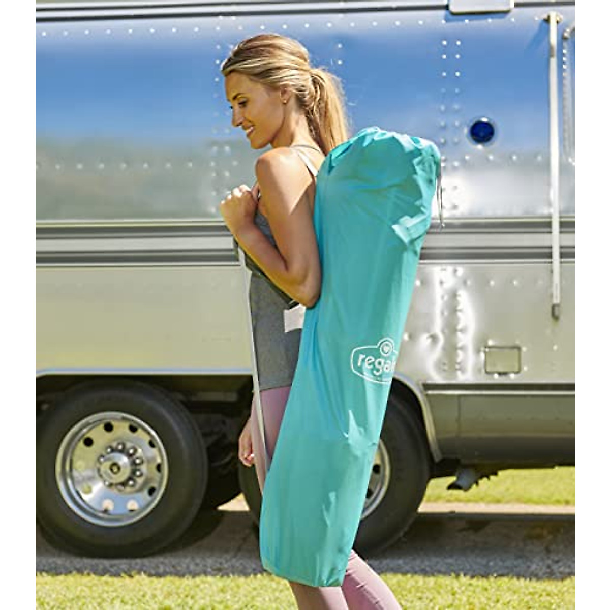 Regalo My Portable Play Yard Extra Large Deluxe with Removable Pad, Indoor and Outdoor, Bonus Kit, Teal, 8-Panel