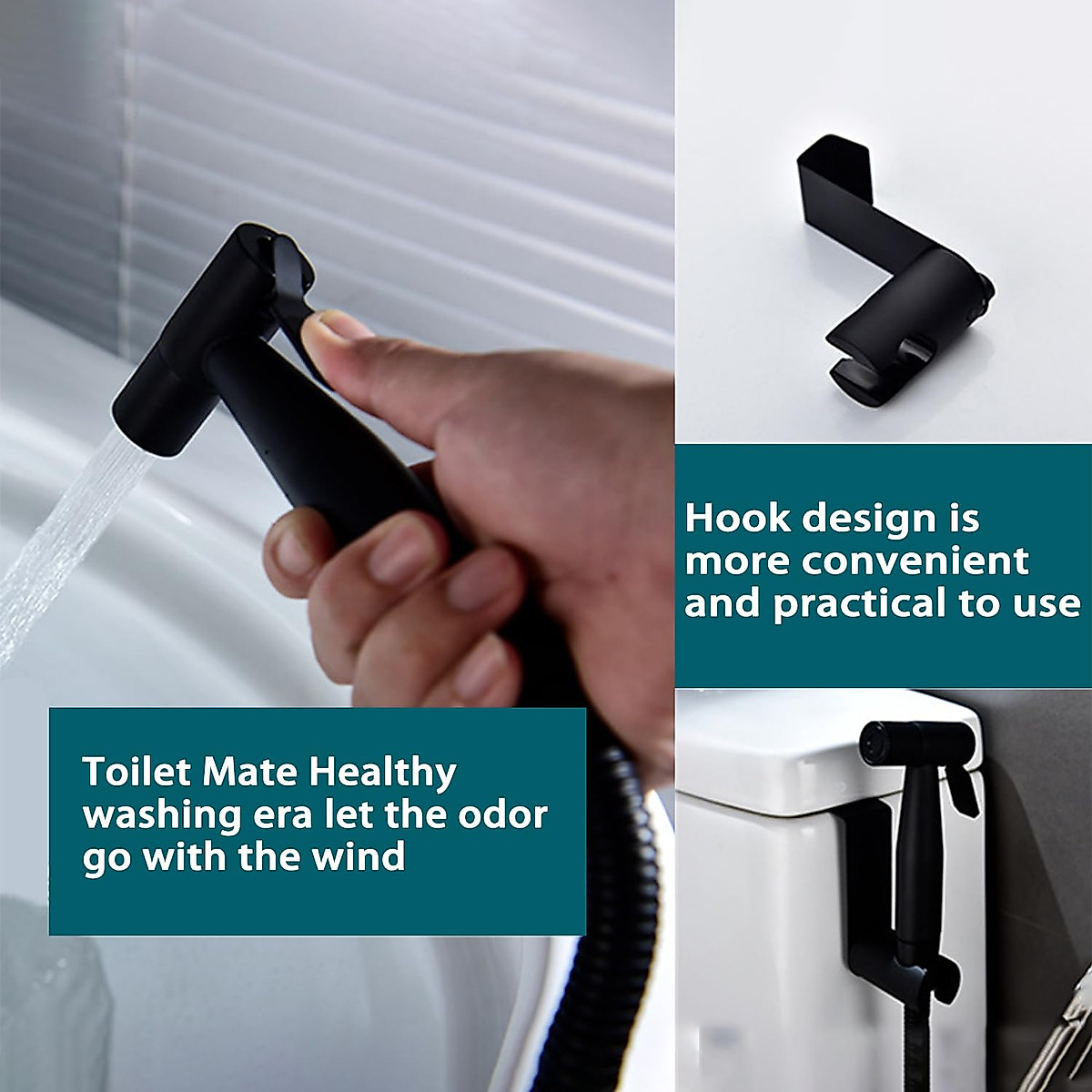 YYLNKDFC Handheld Toilet Bidet Sprayer for Toilet,Adjustable Water Pressure Control with Bidet,Hose for Feminine Wash, Strong Sprayer Head high Pressure for Bathroom