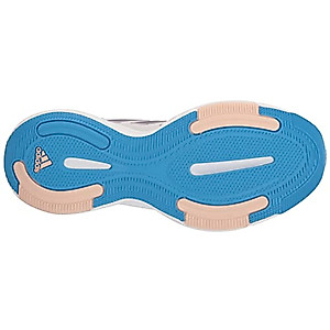 adidas Women's Response Running Shoe, Dash Grey/Matte Purple Metallic/Pulse Blue, 7