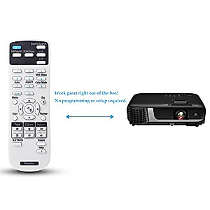 Universal Remote Control Replacement for Epson Home Cinema 8350 2150 2100 2000 2250 3020 Powerlite 93 485W 525W 5535U EB EX EX5280 EX3212 VS H BrightLink 455wi EMP- Series Projectors