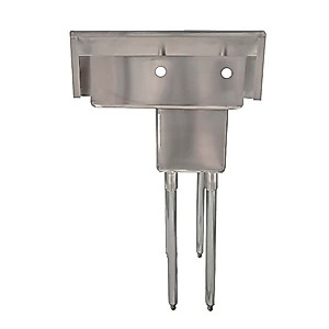 One Compartment Stainless Steel Commercial Kitchen Prep & Utility Sink with 10” Right Drainboards | Bowl Size 10" x 14" X 10" | NSF