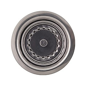 Design House 542985 4-inch Square Corner Hinge, S304 with Basket and Spring Clip, Satin Stainless Steel