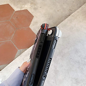 Case for Nintendo Switch Lite 2019, Cartoon Fashion Cute Design Skin Anti-Collision Non-Slip Shockproof Protective Case IMD Slim Cover Case with Tempered Glass Screen Protector