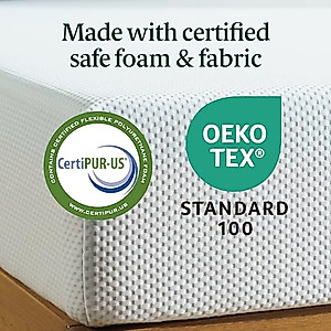 ZINUS 6 Inch Green Tea Cooling Memory Foam Mattress [New Version], Twin, Fiberglass Free, Medium Firmness, Cooling Gel Foam, Certified Safe Foams & Fabric, Mattress in A Box