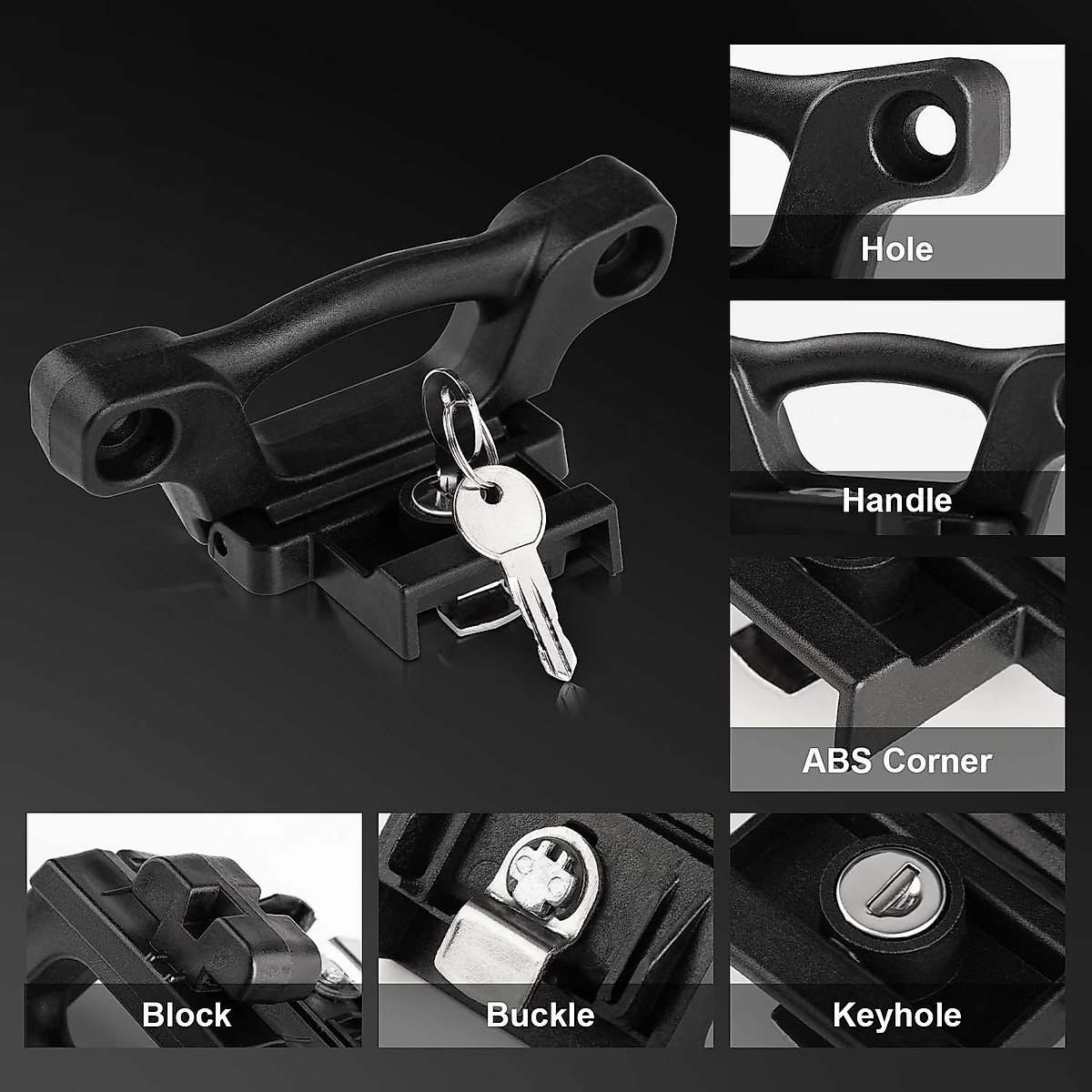 4 Pack Boxlink Tie Down Anchors F150 F250 F350 2015 2016 2017 2018 2019 2020 2021 2022 Bed Tie Downs, Replaces for Ford FL3Z-99000A64-B