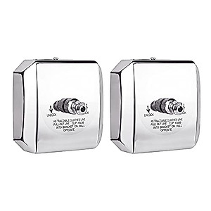 Japard Retractable Clothesline Stainless Steel Metal Indoor, Retracting Clothesline Outdoor, 12ft Wire, Loadable 44lbs, Extendable Clothesline Heavy Duty (2 Pack)