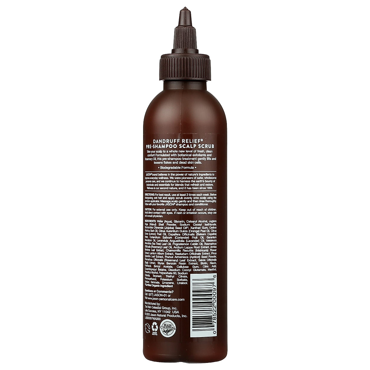 JASON Natural Cosmetics, Scalp Scrub Dandruff Relief, 6 Ounce