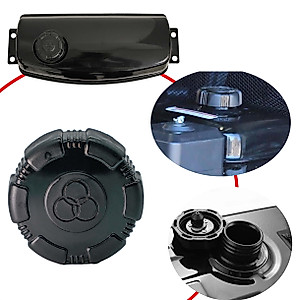 JMCHstore Vent Go kart Thread Gas Cap For Coleman KT196, Hammerhead GTS 150 150cc, Screw on Gas Lid TrailMaster Blazer MID XRX 150cc, 200cc 196cc 212cc Go kart Twist on Fuel Tank Lid