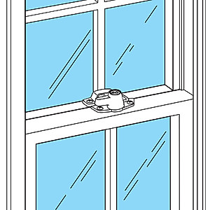 Defender Security U 9928 Sash Lock, single pack, White