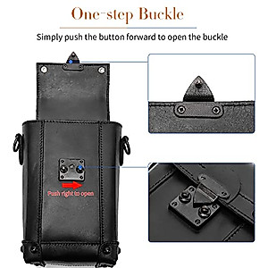 Montana West Mini Crossbody Bag for Women Genuine Leather Vintage Shoulder Bag Cell Phone Purse AR-MWG01-9062BK