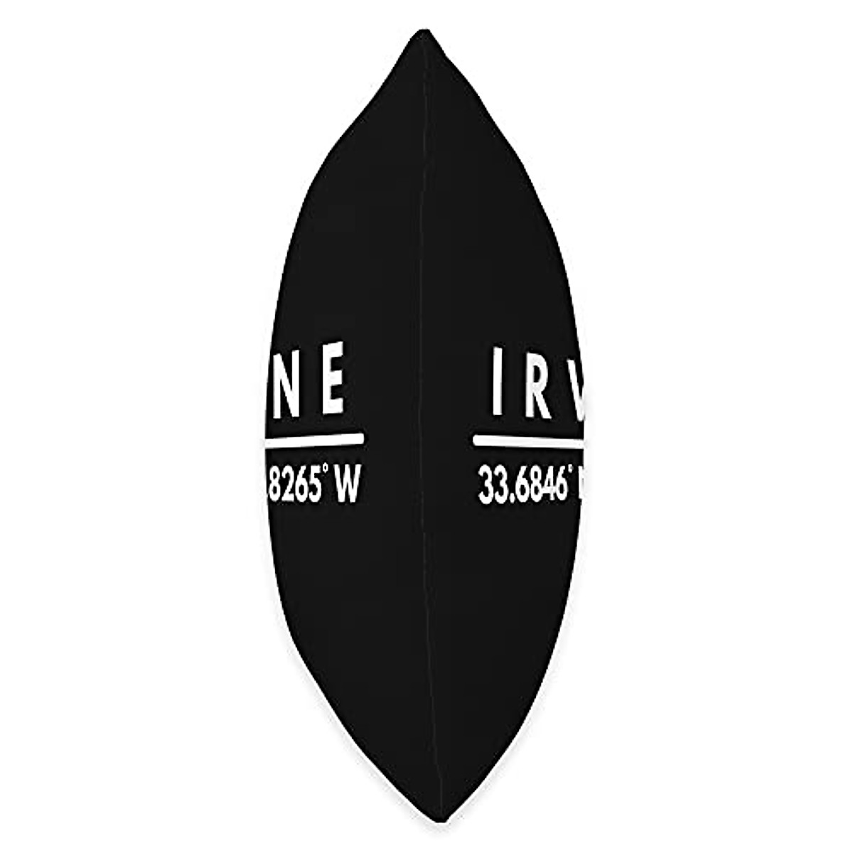 Irvine CA Coordinates Irvine Latitude Longitude California Throw Pillow, 18x18, Multicolor