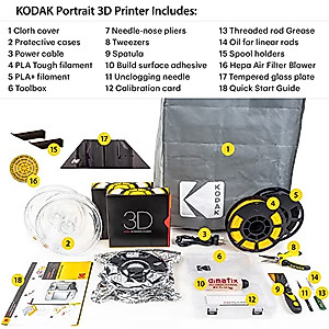 Kodak 3D Printer Portrait, White, 21.1 x 20.7 x 20.7 in