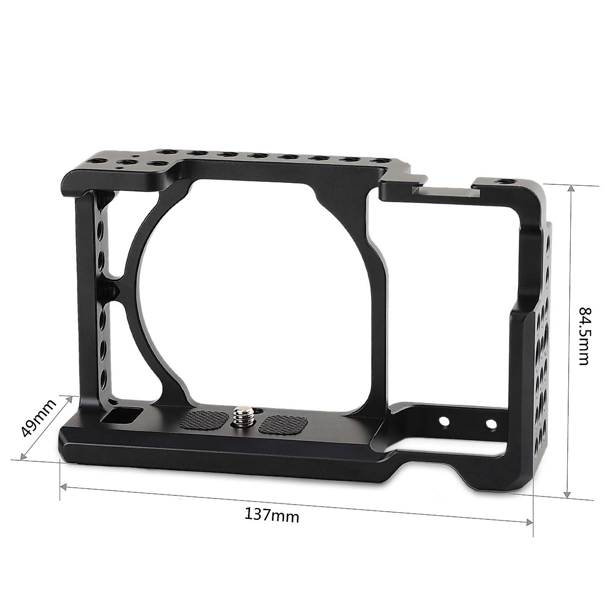 SmallRig Camera Cage only for Sony A6000 A6300 ILCE-6000 ILCE-6300 NEX7, A6000 Cage with 1/4" 3/8" Mounting Points and Built-in Cold Shoe - 1661