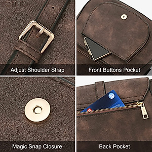 CLUCI Crossbody Bags for Women, Vegan Leather Cross body Wallet Purse Adjustable Strap, Women's Small Over Shoulder Handbag