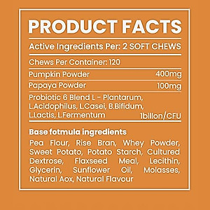 Healog Probiotic for Dogs - 120 Chicken Flavored Soft Chews, Natural Dog Probiotics for Digestive Health, Gut Health for Dogs, Anxiety and Gas Relief, Diarrhea Control, 1 Billion CFU