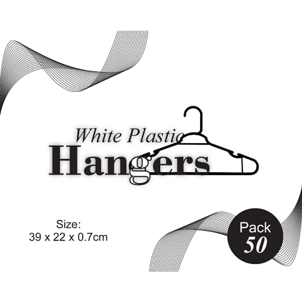 50 Recycled Plastic Hangers