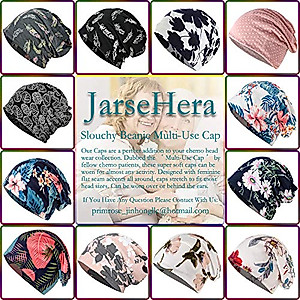 JarseHera Womens Slouchy Beanie Cotton Chemo Caps Cancer Headwear Hats Turban