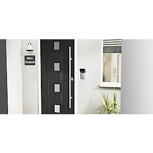 RingDoorbell 1/2/3/4 2nd Gen & 3 Plus Rain Sun Cover Hood Weather Shield Glare Protector No Drilling Needed, Black