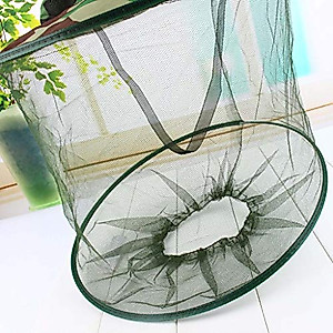 Gybai Mosquito Green Camouflage Insects net Head mesh Protection Cap Outdoor Garden Supplies