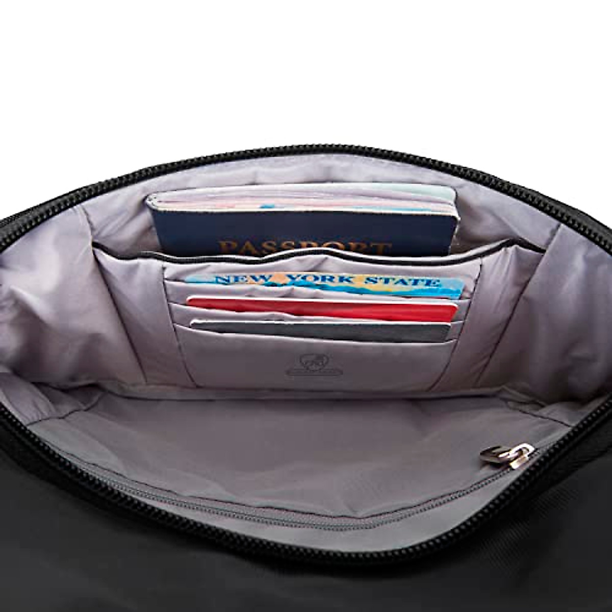 Travelon Anti-Theft Classic Essential Messenger Bag, Black, One Size, 9.75 x 10 x 2.5