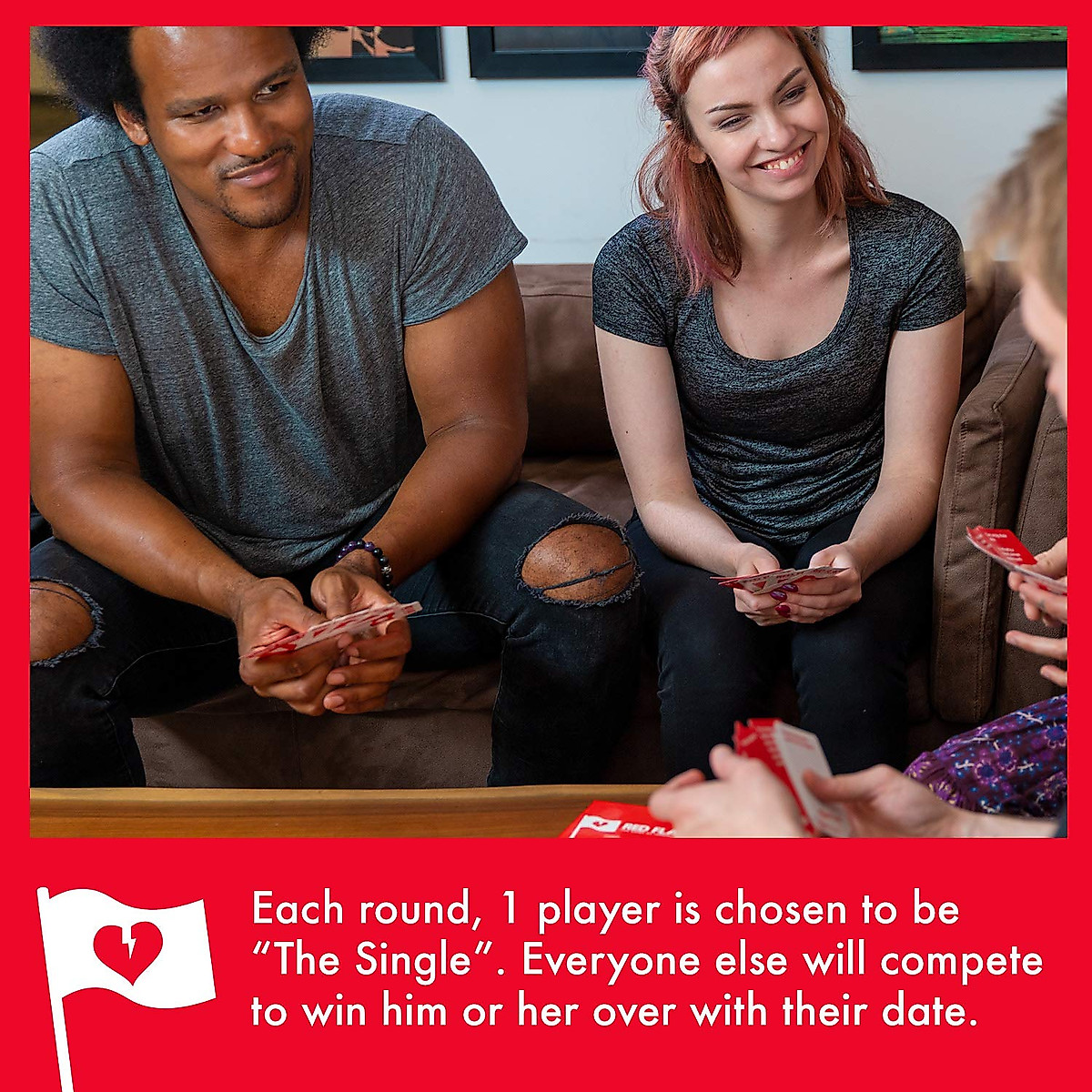 Skybound Entertainment Red Flags Expansion 1: New Deck for The Card Game of Terrible Dates, 75 Cards, 3-10 Players, Ages 17+