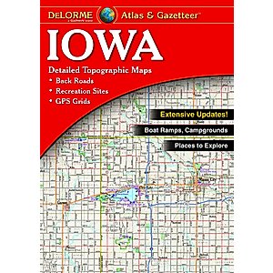 Delorme Atlas & Gazetteer: Iowa