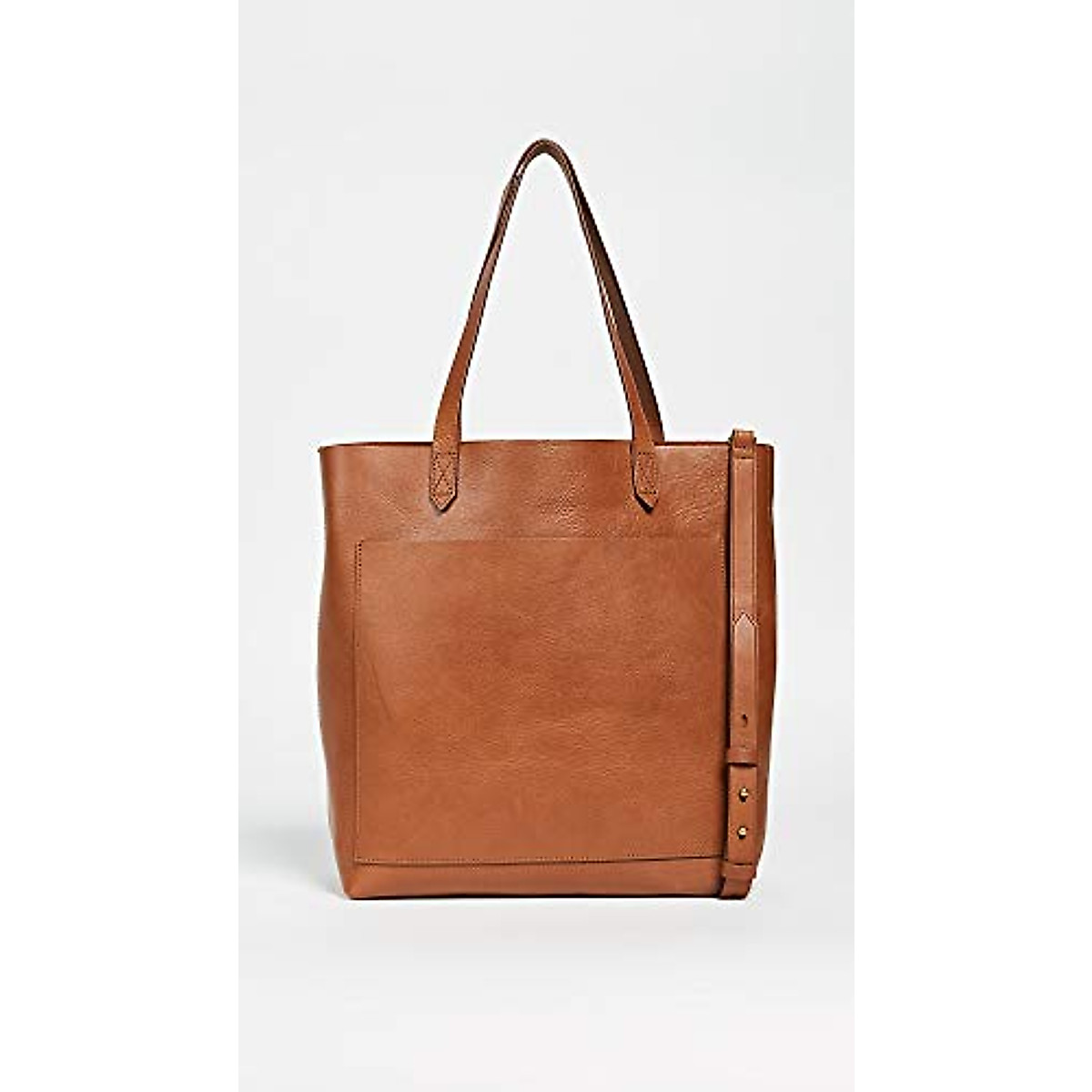Madewell Women's Medium Transport Tote, English Saddle, Tan, Brown, One Size