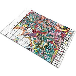 Maydear Cross Stitch Kits Stamped Full Range of Embroidery Starter Kits for Beginners DIY 11CT 3 Strands - Lucky Peacocks 24.02×29.53 inch