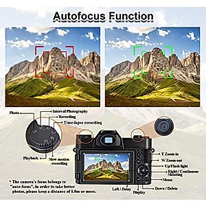 ISHARE Digital Camera for Photography 48MP Vlogging Camera, 4K Video Camera for YouTube with WiFi, 3.0 Inch Flip Screen, 16X Digital Zoom Camcorder with 32GB Micro Card