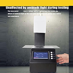 VTSYIQI Haze Meter Hazemeter Light Transmission Meter Benchtop Analyzer with Range 0 to 100% for Plastics Films Glass LCD Panels