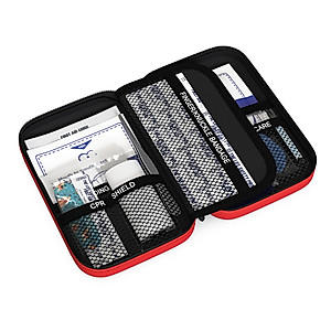 Small, First Aid and CPR Kit for children, toddler, and kids. Large Variety of Bandages to fit your childs injuries. Perfect travel first aid kit, Diaper Bag, Backpack, Car, and More. Quick and Effect