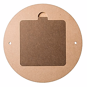 Bat System for Potter’s Wheel, 12” Round Outer Bat with Set of Six 7” Square Inner Bats, Bat Adapter with Removable Inserts for Throwing Pottery, for Potters and Clay Artists