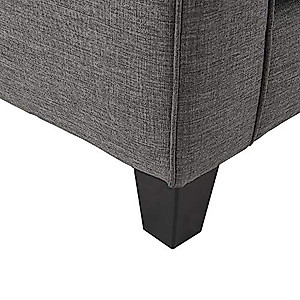 Serta Palisades Upholstered Sofas for Living Room Modern Design Couch, Straight Arms, Soft Fabric Upholstery, Tool-Free Assembly, 73" Sofa,Grey