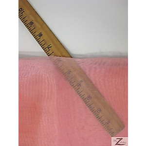 MIRROR CRYSTAL ORGANZA FABRIC BY THE ROLL - White - 60" WIDTH - 100 YARD BOLT