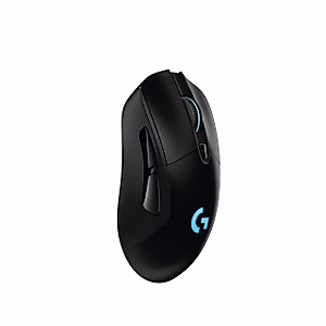 Logitech G703 Lightspeed Gaming Mouse with POWERPLAY Wireless Charging Compatibility, Black