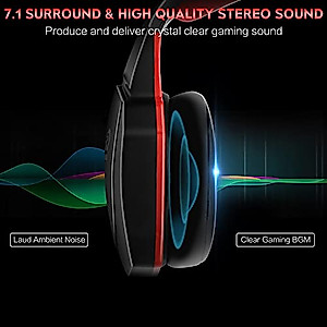 HUHD Wireless Gaming Headset for Nintendo Switch - USB Wireless Gaming Headsets Headphones for PS4 PS5 PC Computer with mic - 3.5mm Cable for Xbox one Over Ear