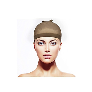 IGS 5 pack Wig Caps Black Mesh Cap, Black Wig Cap, Brown Wig Cap (Including Salon Pro 30 Second Bonding Glue 2 Pack-1 oz each) Hair Extension Styling Wig Making Bonding Adhesive Glue Kit