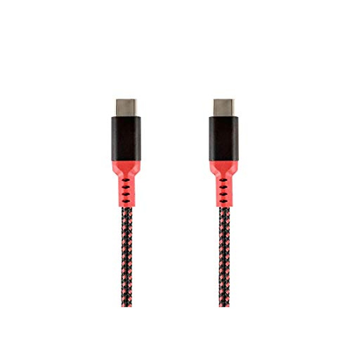 Monoprice Stealth Charge and Sync USB 2.0 Type-C to Type-C Cable - 10 Feet - Red | Up to 5A/100W, for USB-C Enabled Devices Laptops MacBook Pro
