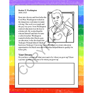 ZOCO - Black History Educational Coloring Books (25 Bulk Pack, Without Crayons) - African American History Month Handout - Games, Puzzles, Activities for Kids