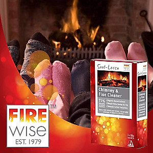 Firewise 18 Treatments Soot-Loose Chimney & Flue Cleaner Dissolves Soot, Tar and Creosote Increases Heater Efficiency, Reduces Smoke Emissions & Non-Corrosive