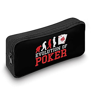 Evolution of Poker Pencil Case Pencil Pouch Coin Pouch Cosmetic Bag Office Stationery Organizer