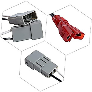 QTTECH 72-7800 2 Pack Car Speaker Connector Harnesses and Wire Harness Tape for with 1990-Up Honda and Vehicles