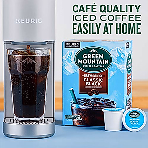 Green Mountain Coffee Roasters Brew Over Ice Classic Black, Single Serve Keurig K-Cup Pods, Medium Roast Iced Coffee, 12 Count