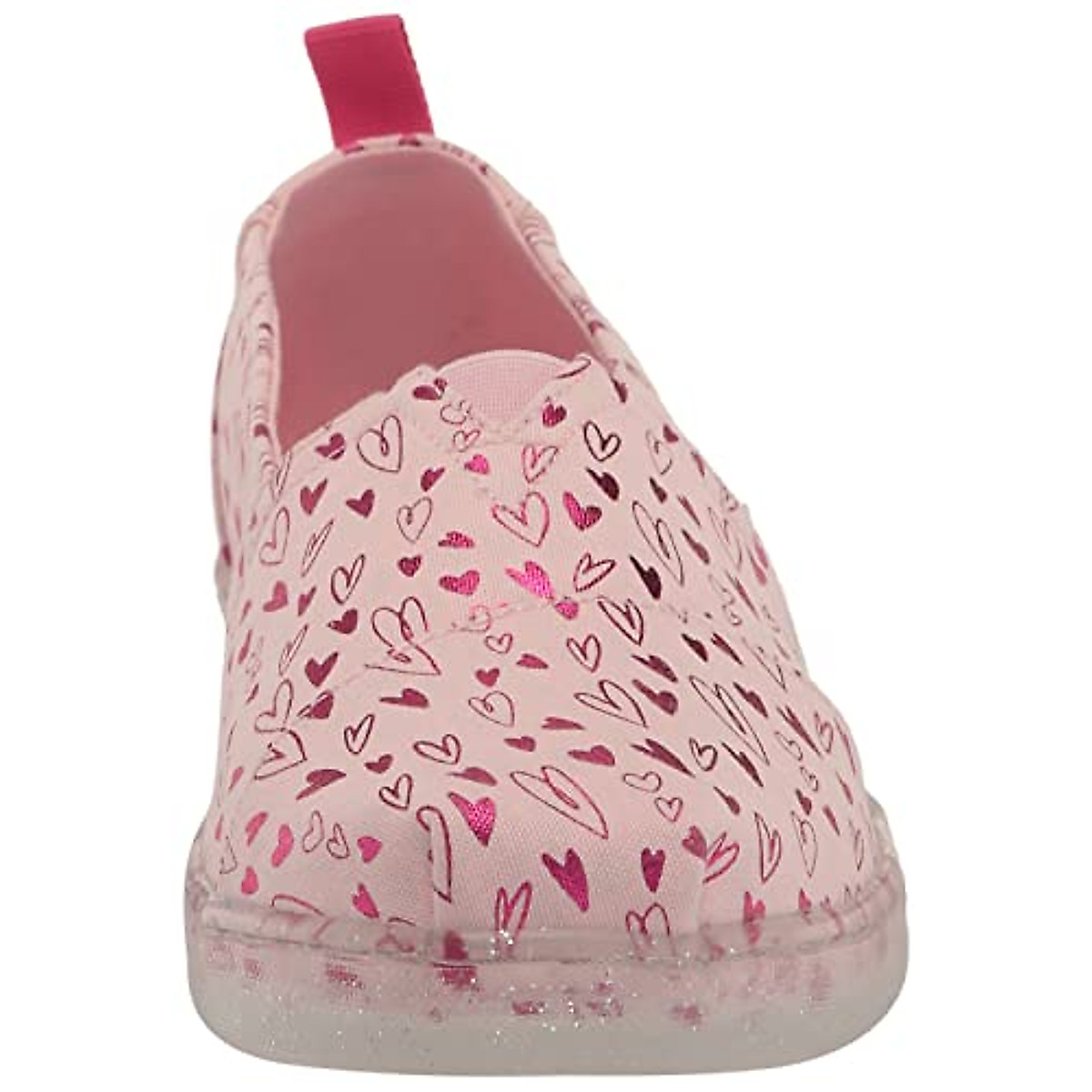 TOMS Girls Alpargata Loafer Flat, Pastel Pink, 2 Big Kid